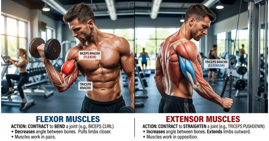 Flexor vs Extensor Muscles 2026: Elbow, Foot, Examples